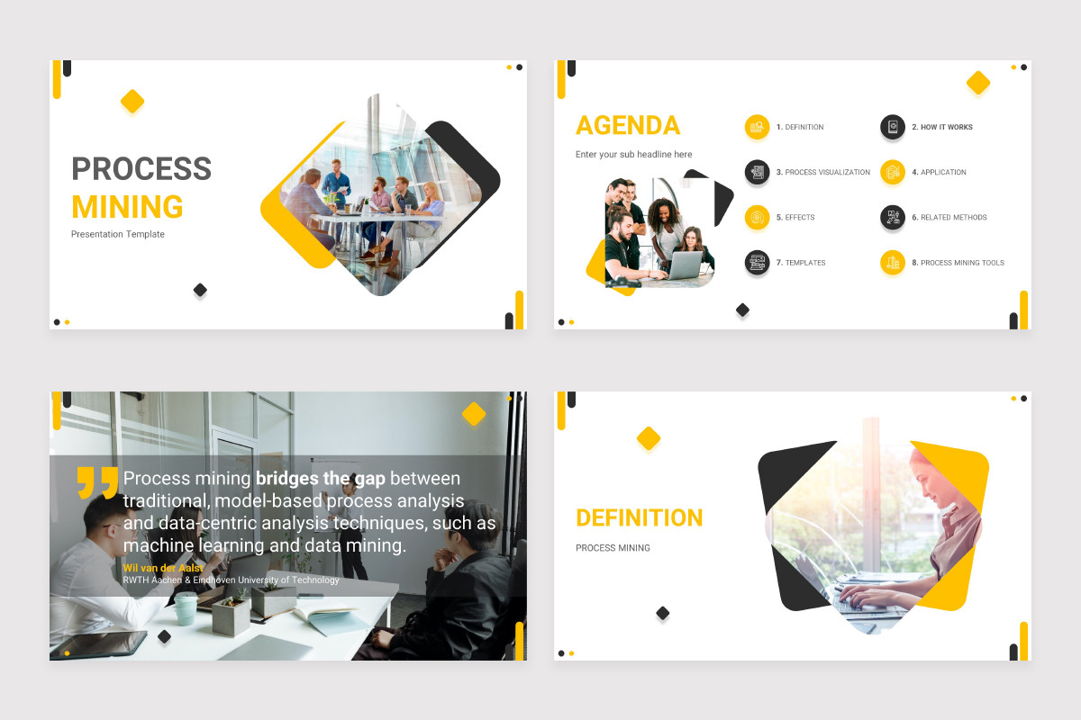 Process Mining Google Slides Presentation Template | Nulivo Market